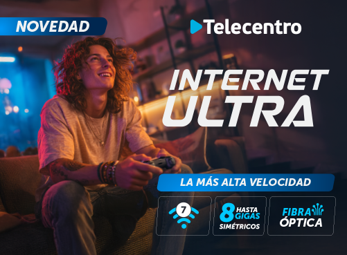 Planes de Internet y Fibra Óptica hasta 8 Gigas | Telecentro